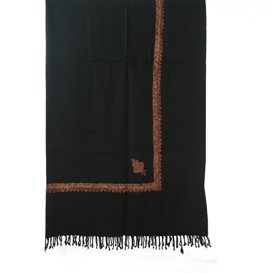 Buy Black Kingri Kashmri Handmade Rumal / Ghutra / Shemagh - Online in ...