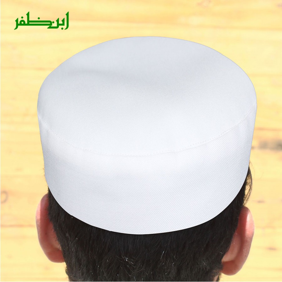 Buy White Color Premium Coat Fabric ( Namaz Cap) Cap / Kufi IBZ-300-15 ...
