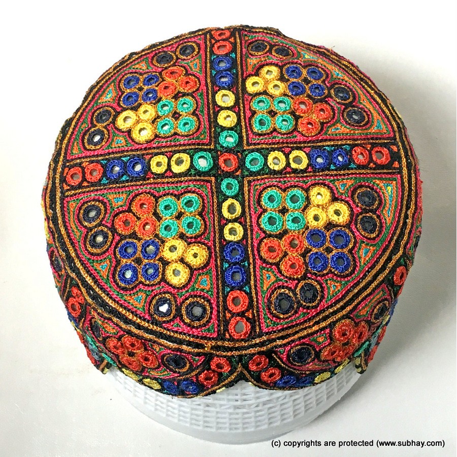 Buy Black CTC Mutlicolor Bugti / Balochi Cap or Topi MKC-891 In ...