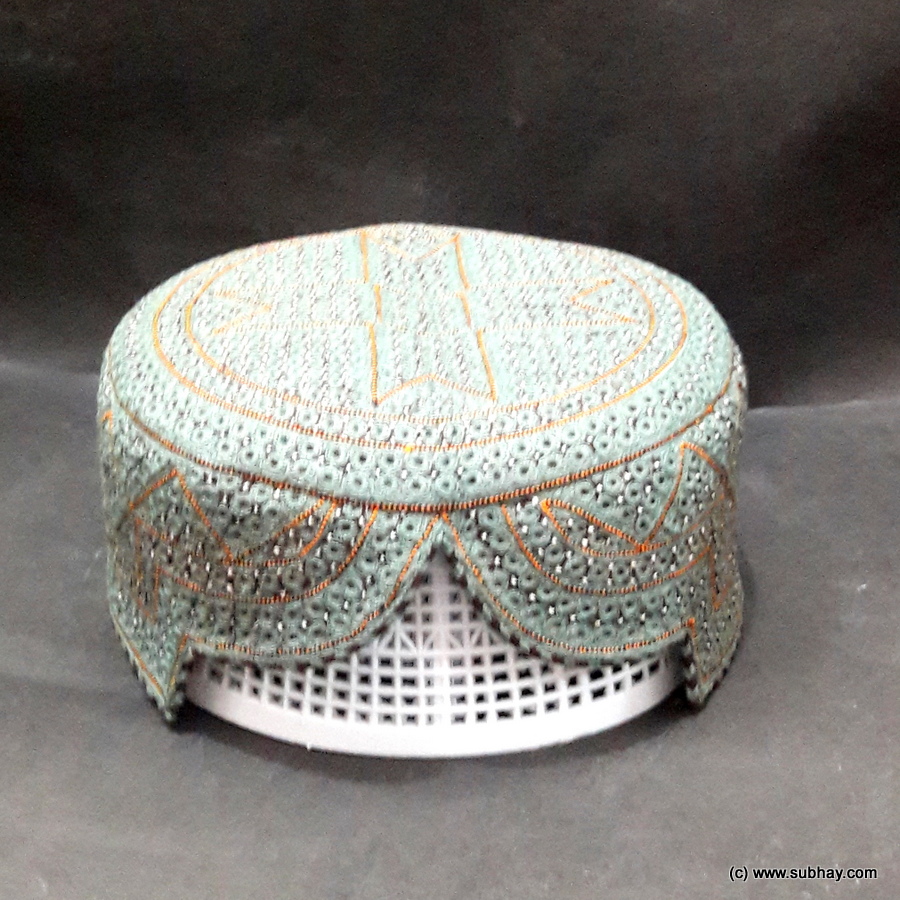 Buy Light Blue Color Chakki Sindhi Cap / Topi (Hand Made) MKC-720 ...