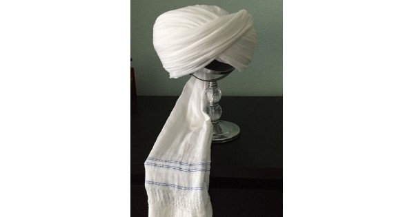 Buy WHITE STRIPE AMAMAH / TURBAN / PAGRI CLOTH - Online in Pakistan