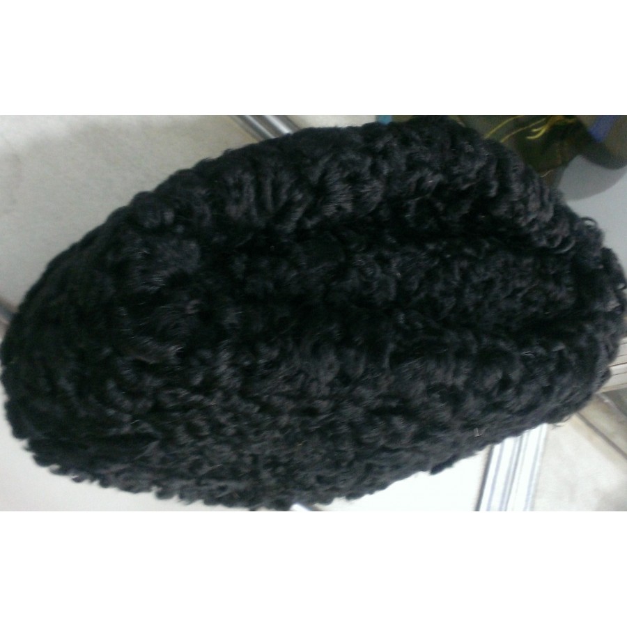 Buy Persian Lamb / Karakul / Camel Skin Jinnah Cap - Black D-02 ...