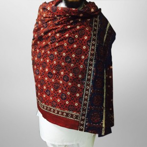 Buy Red Color Indian Self Embroidered Kashmiri Shawl SHL-106- Online in ...